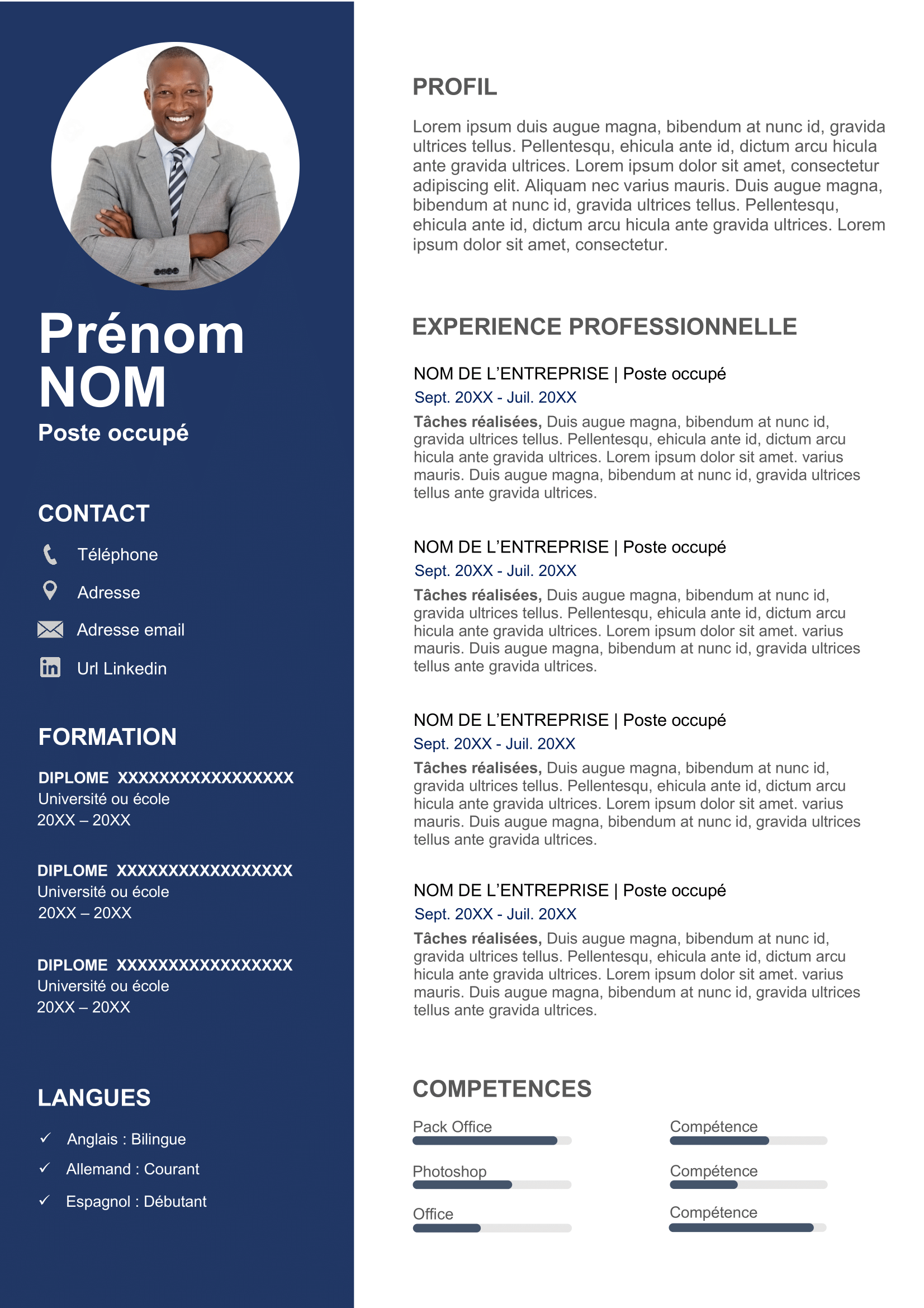Exemple de Cv commercial gratuit - Offre-emploi.sn